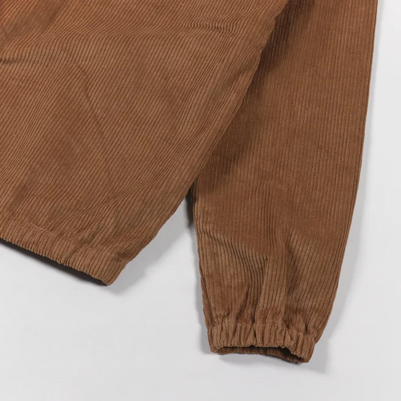 Hikerdelic Mens Conway Corduroy Pullover Smock Sand Brown Jacket