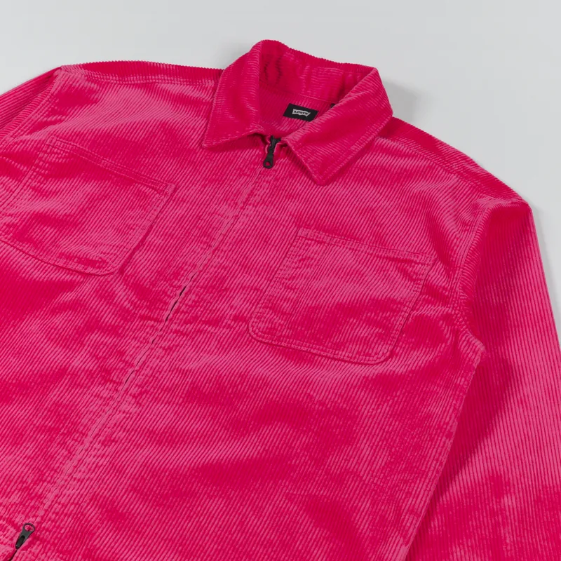 Levis Skateboarding Mens Corduroy Coat Raspberry Pink