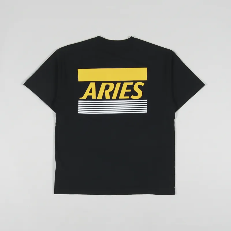 Aries Arise Mens Credit Card Logo T Shirt Black
