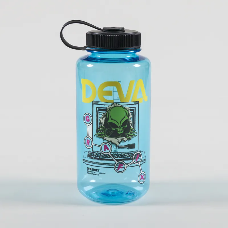 Deva States 32oz 1 litre Colony Plastic Water Bottle Blue