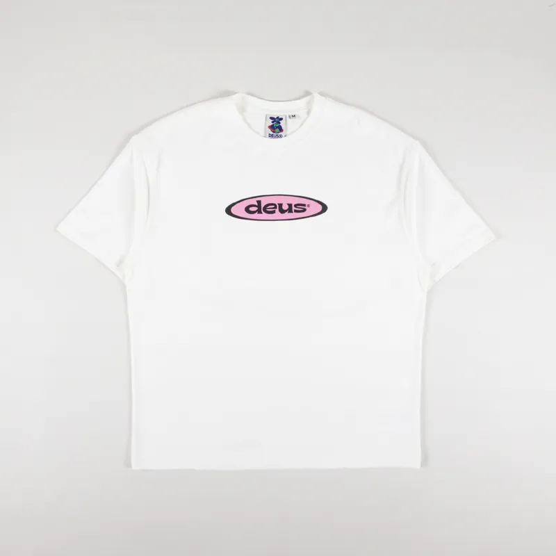 Deus Ex Machina Mens Dizzy Graphic Tee T Shirt Vintage White