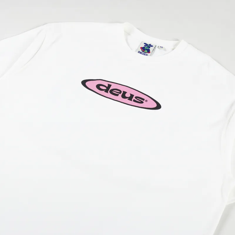 Deus Ex Machina Mens Dizzy Graphic Tee T Shirt Vintage White