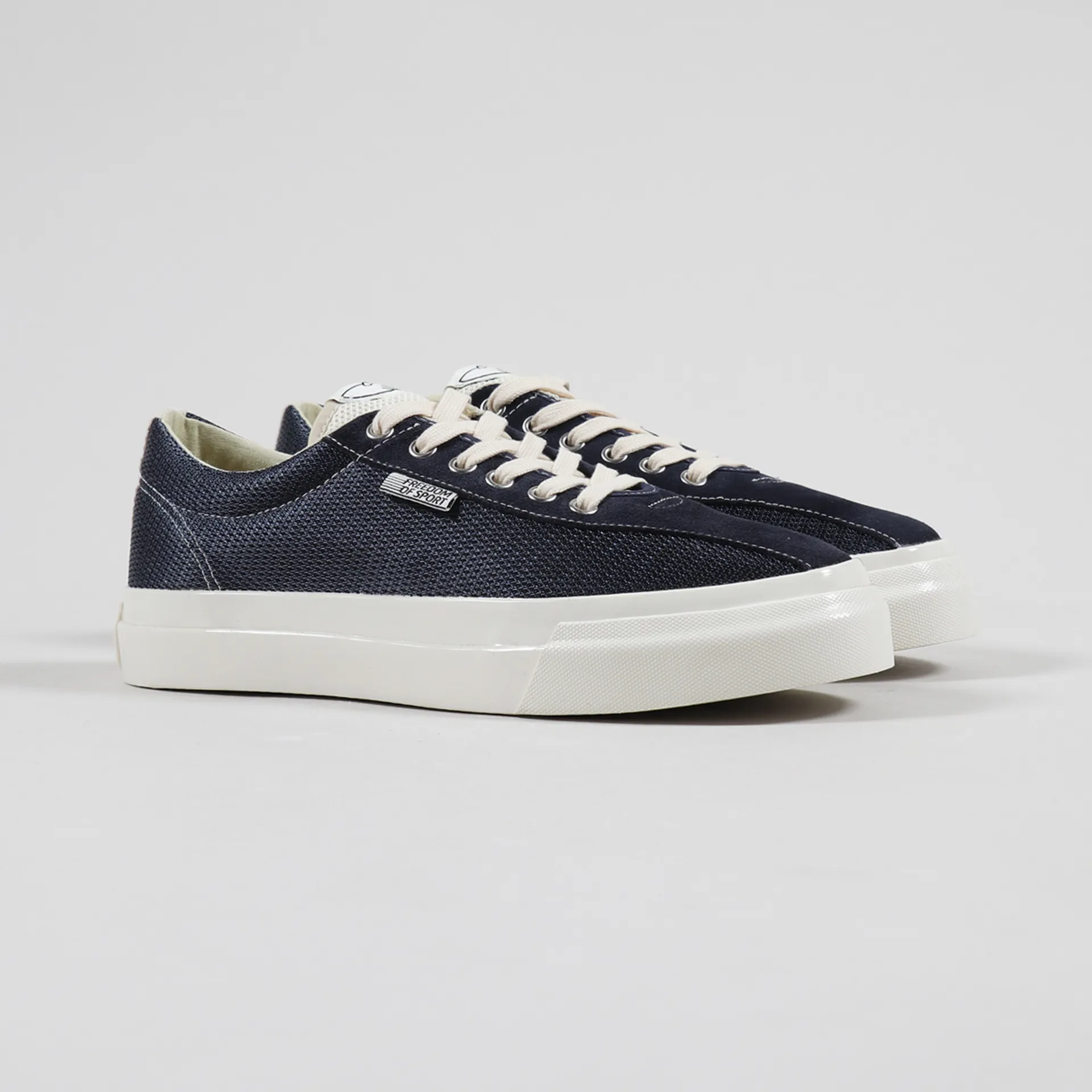 Stepney Workers Club Mens Dellow Track Mesh Shoes Navy Blue