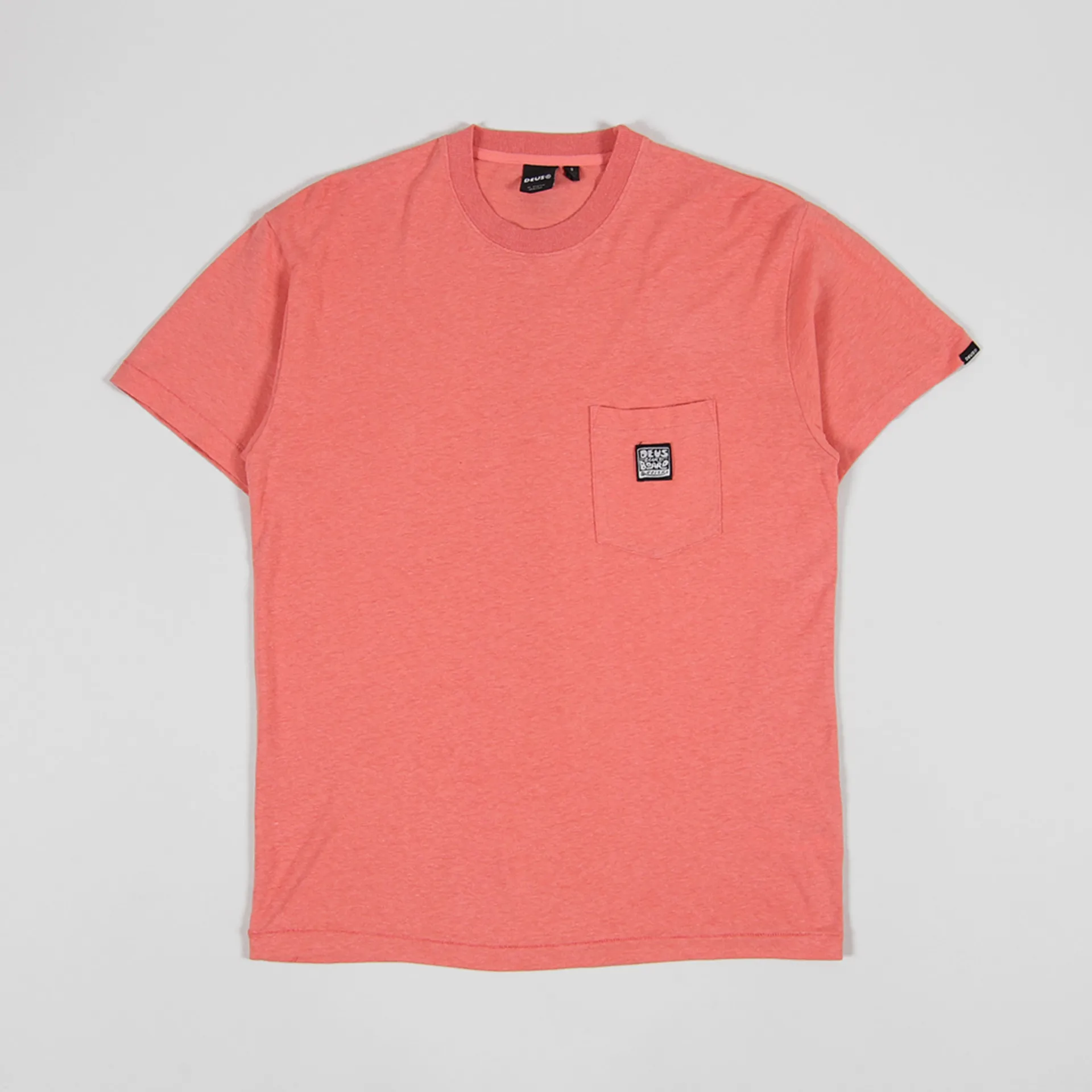 Deus Ex Machina Mens Short Sleeve Diamond Daze T Shirt Guava Pink