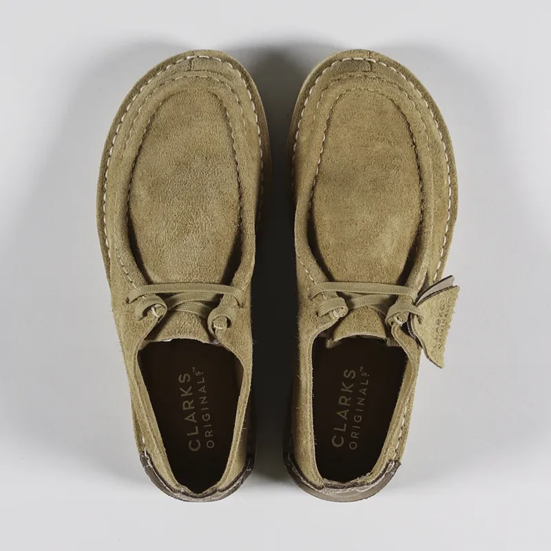 Clarks Originals Mens Desert Nomad Suede Shoes Light Tan Suede