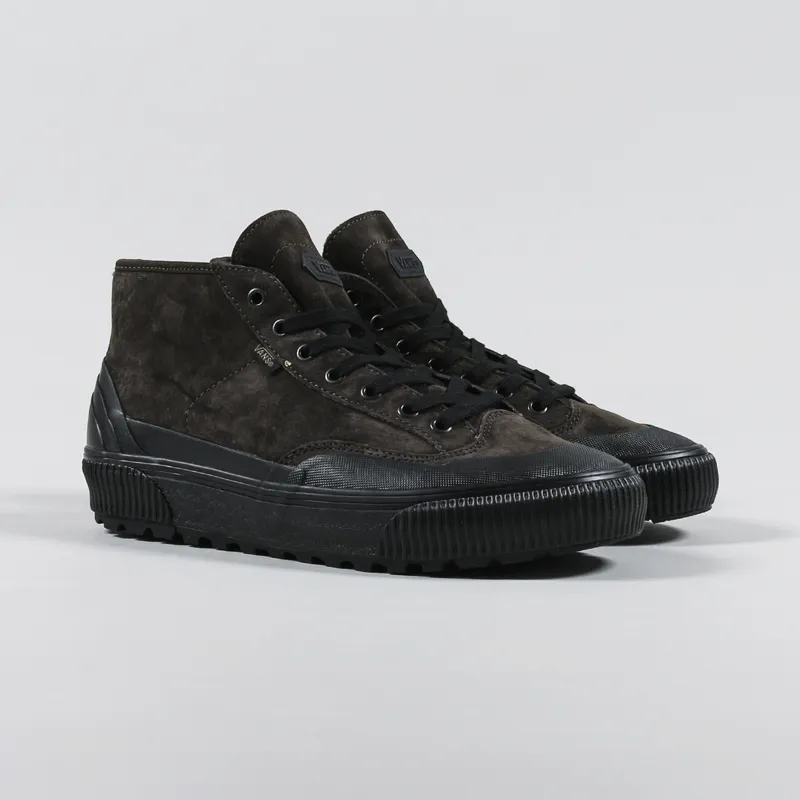 Vans Outdoor Destruct Mid MTE Shoes Demitasse Black Trainers