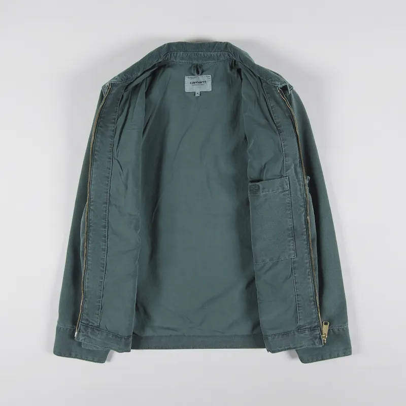 Carhartt WIP Mens Canvas Detroit Jacket Botanic Green Faded