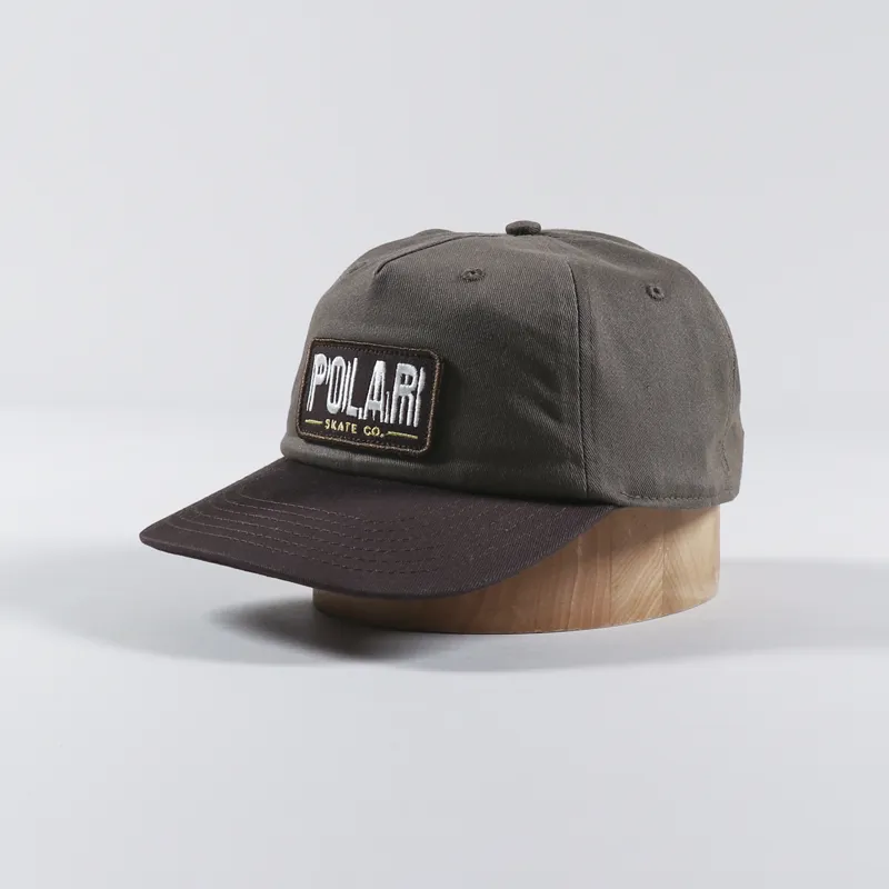 Polar Skate Co. Earthquake Patch Cap Brown