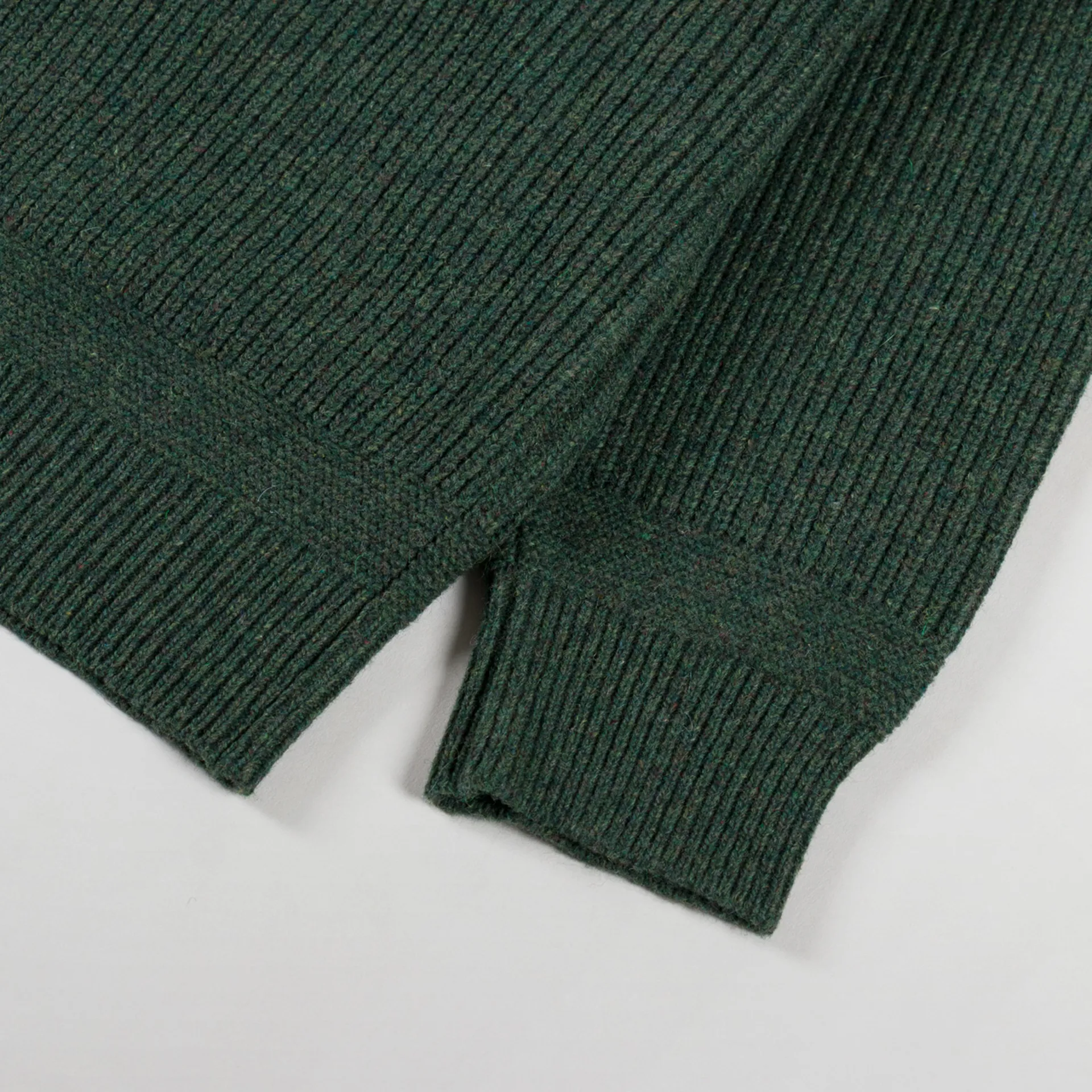 Frizmworks Mens Knitted Wool Deck Zip Up Cardigan Jacket Forest