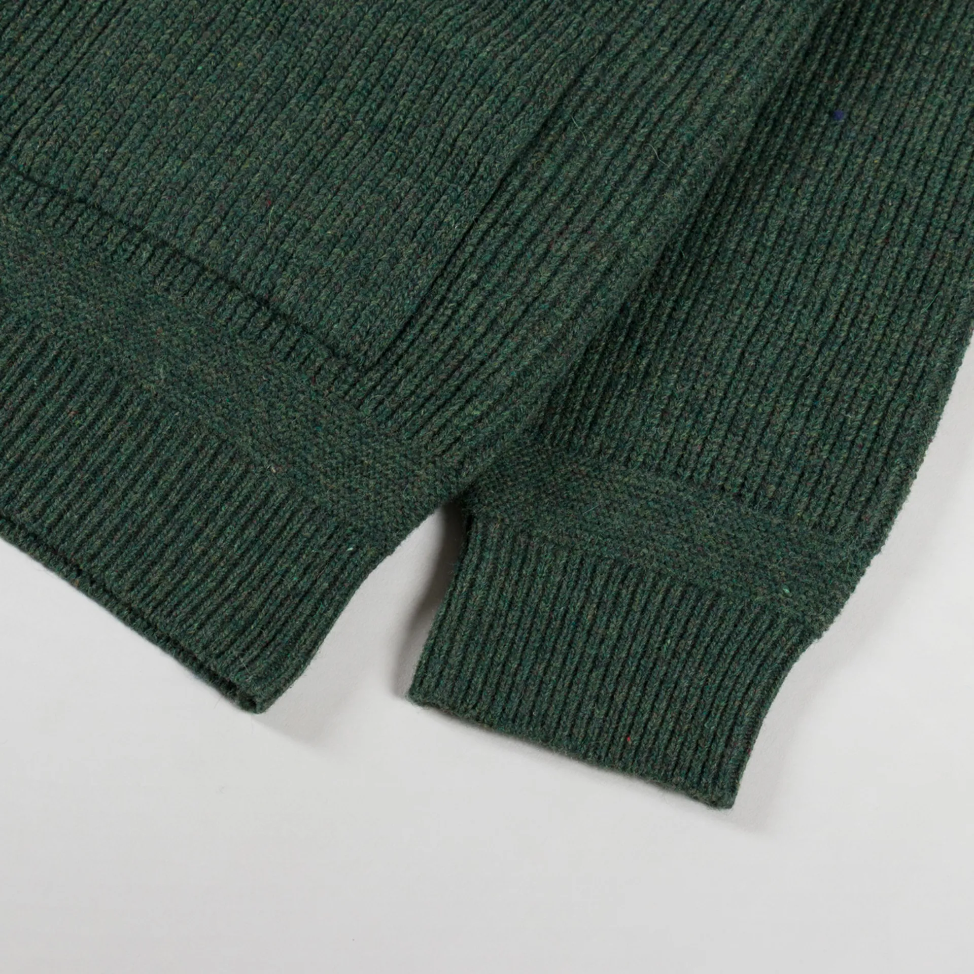 Frizmworks Mens Knitted Wool Deck Zip Up Cardigan Jacket Forest