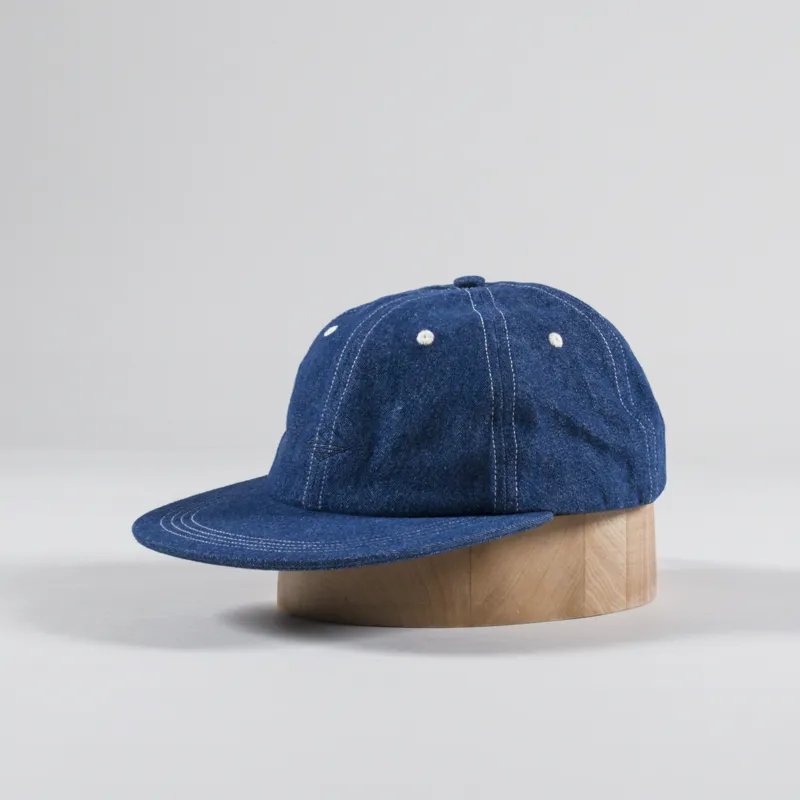 Battenwear NYC USA Mens Field Cap Blue Denim
