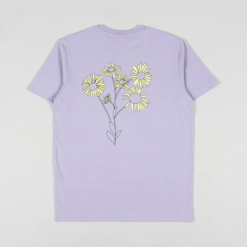 Working Class Heroes Mens SS Spring Flowers T Shirt Lavender