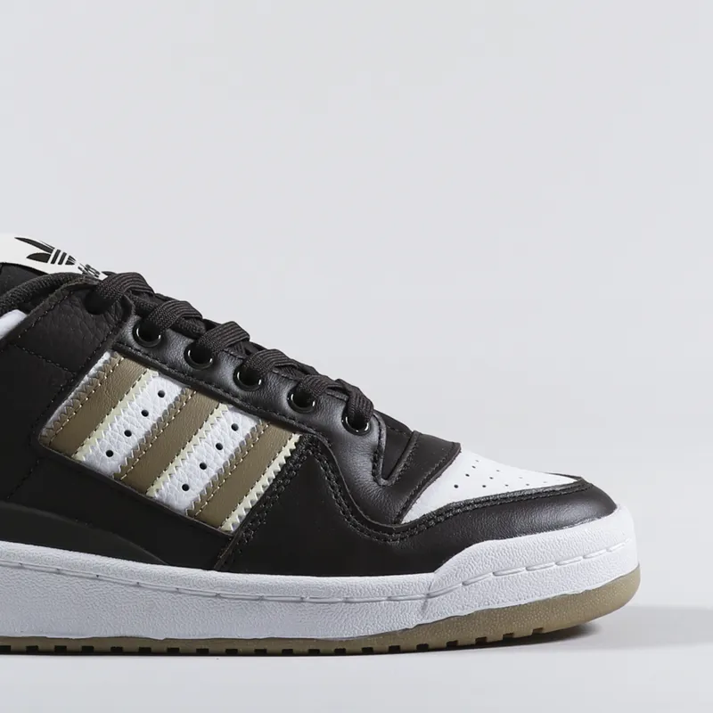 Adidas Skateboarding Mens Forum 84 Low ADV Shoes Brown Ecru White