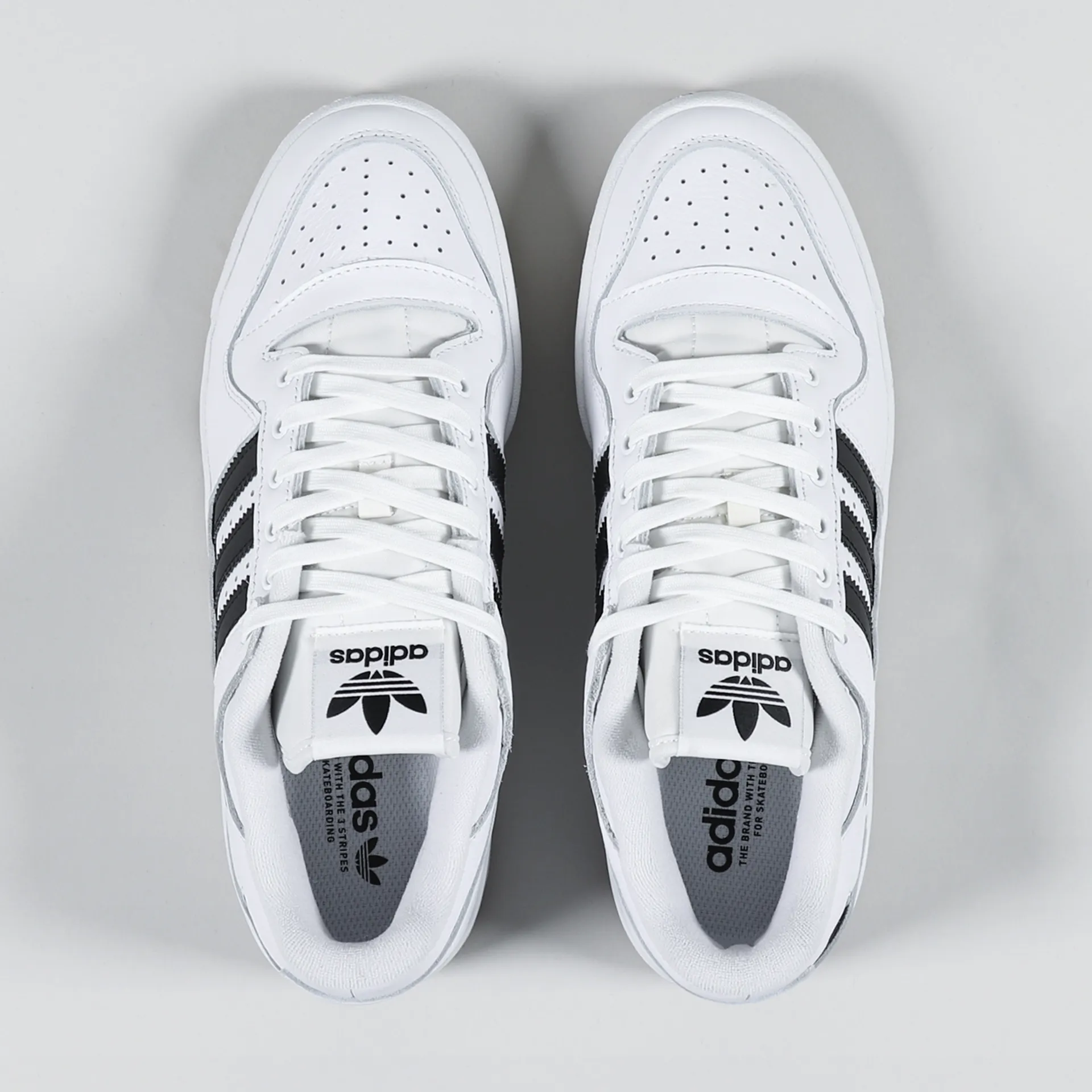 Adidas Skateboarding Mens Forum 84 Low Adv Shoes White Black
