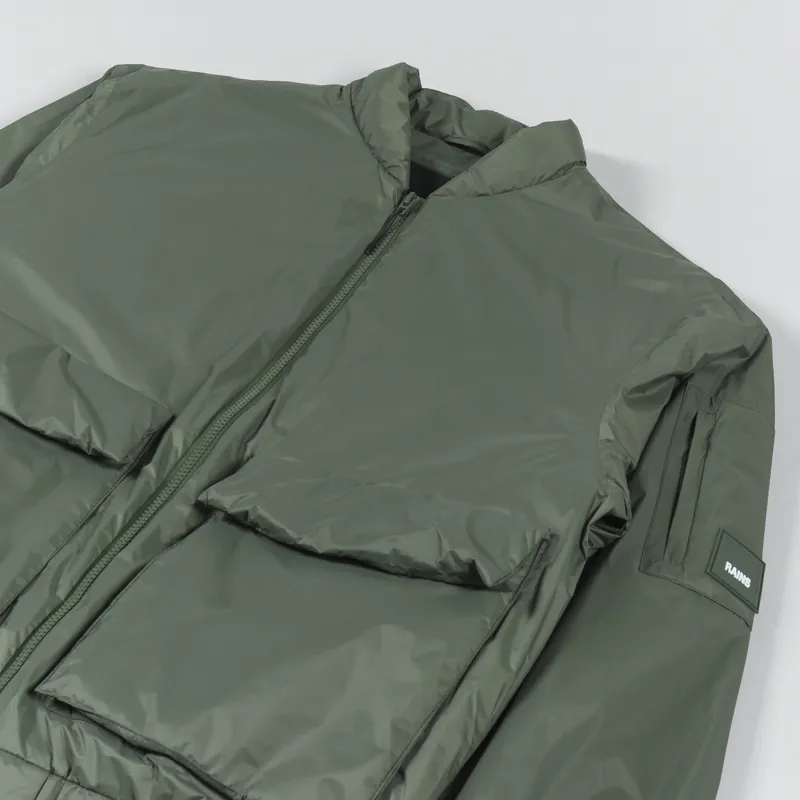 Rains Mens Insulated Fuse Bomber Jacket Evergreen