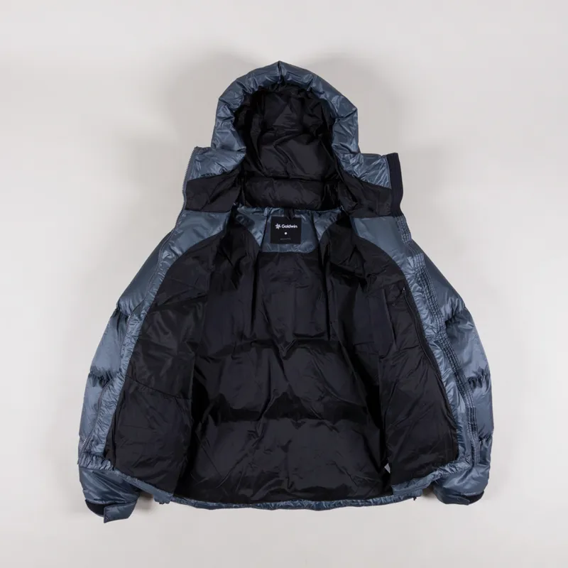 Goldwin Mens Pertex Quantum Down Insulated Parka Urban Gray Blue Goldwin Mens Pertex Quantum Down Insulated Parka Urban Gray Blue