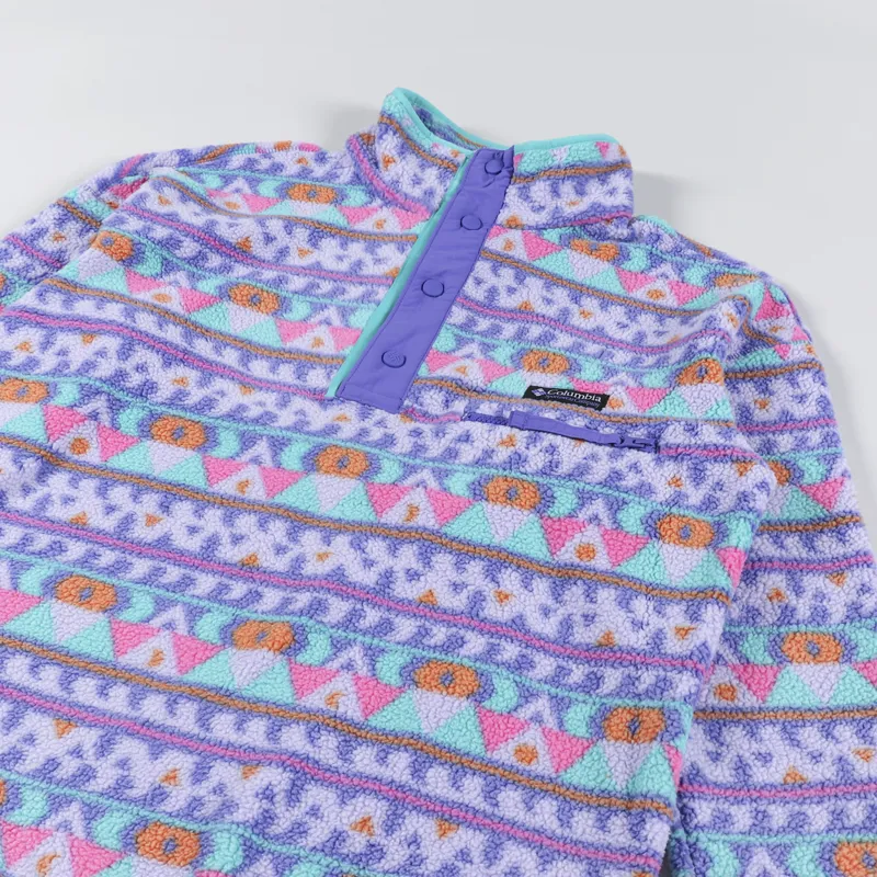 Columbia Sportswear Helvetia Half Fleece Pullover Pattern Purple