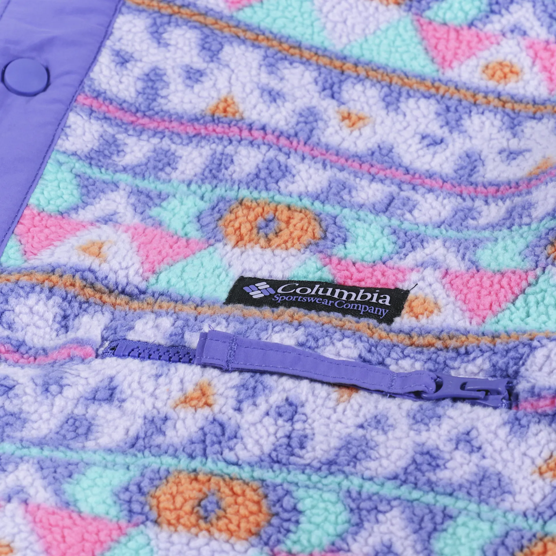 Columbia Sportswear Helvetia Half Fleece Pullover Pattern Purple