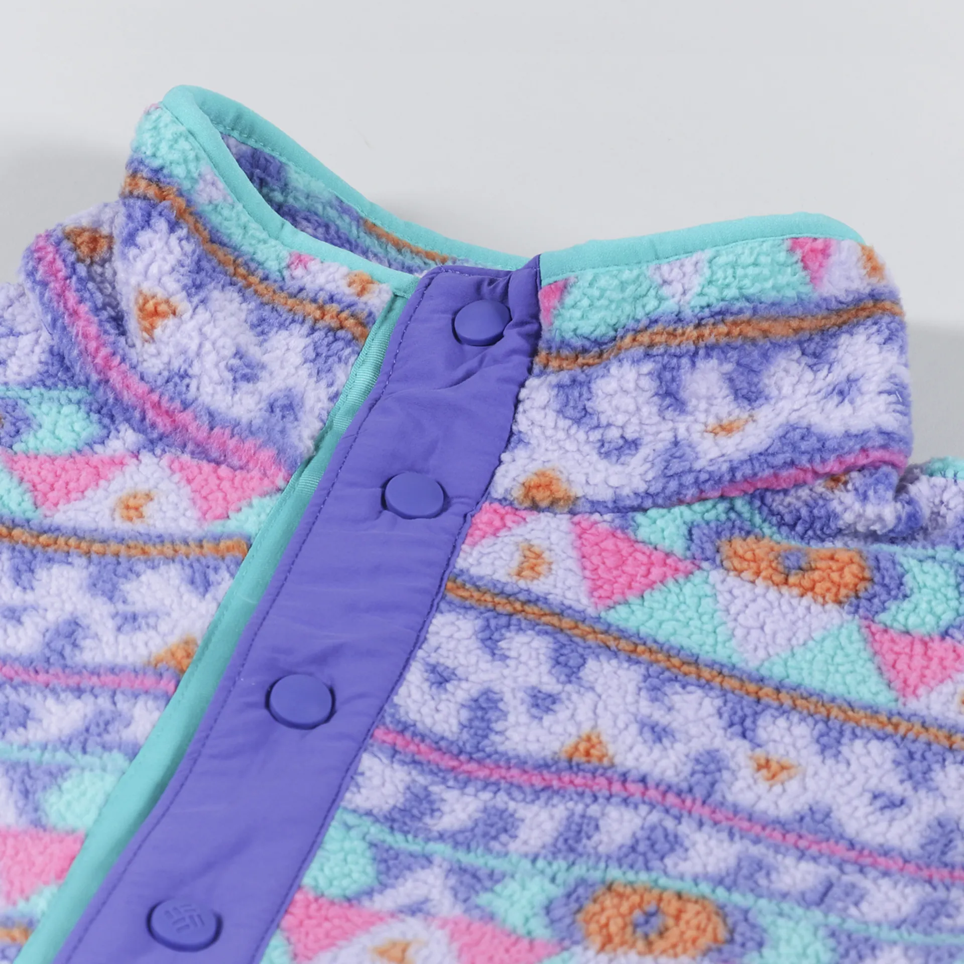 Columbia Sportswear Helvetia Half Fleece Pullover Pattern Purple