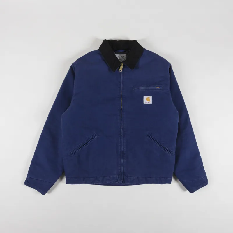 Carhartt WIP Mens Lined OG Detroit Jacket Air Force Blue Black