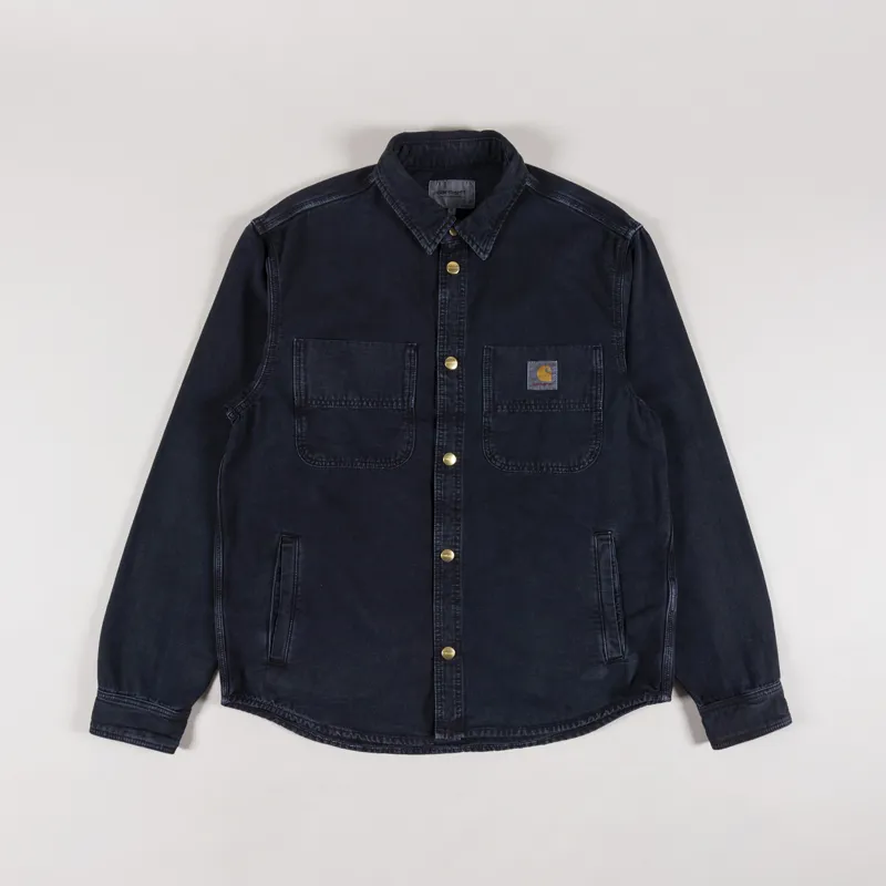 Carhartt WIP Mens Conro Shirt Jacket Overshirt Black