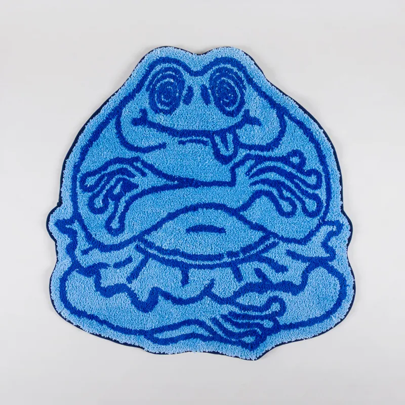 Edwin Japan EMC Doormat Toad Frog Rug Blue