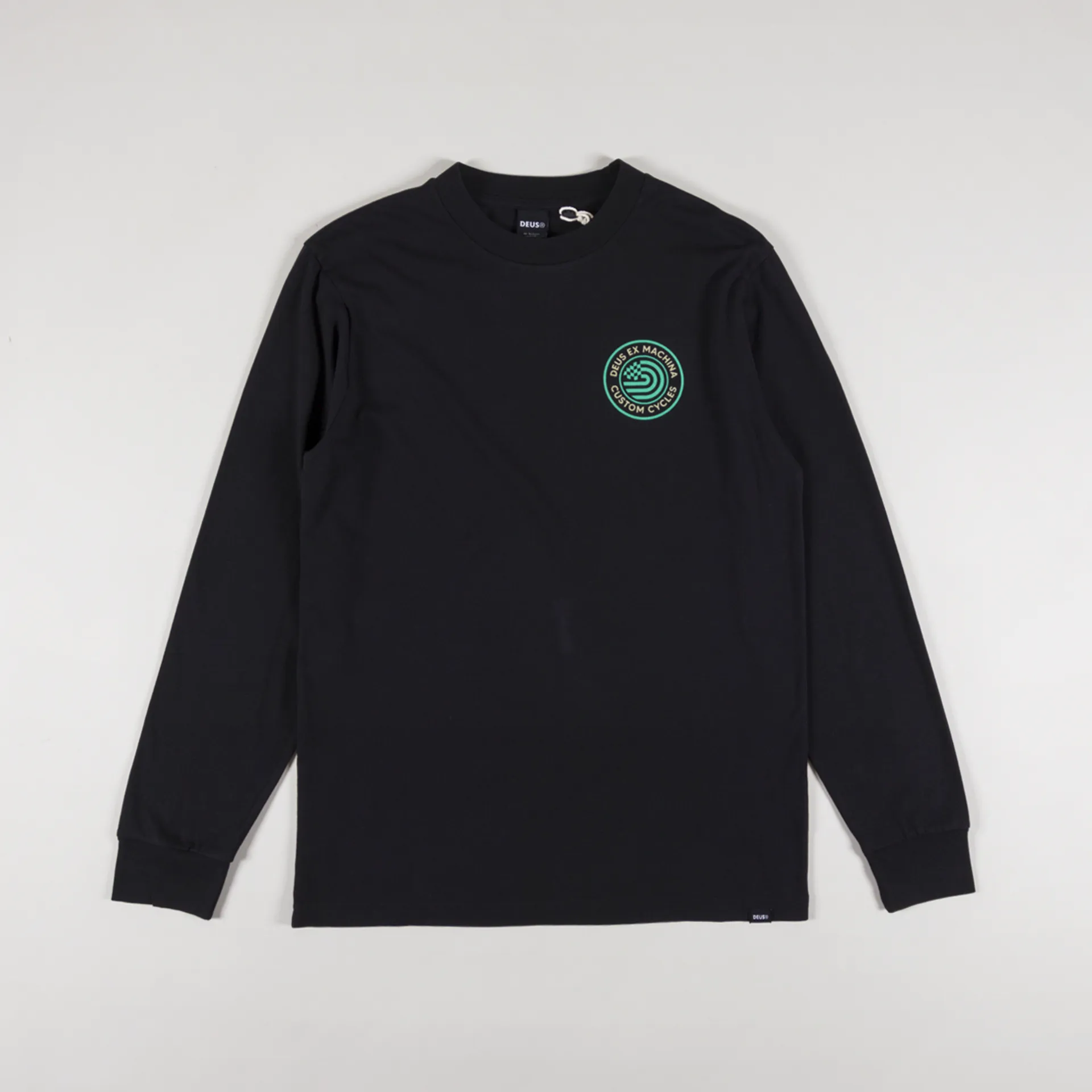 Deus Ex Machina Mens Ingenue Logo Long Sleeve T Shirt Black