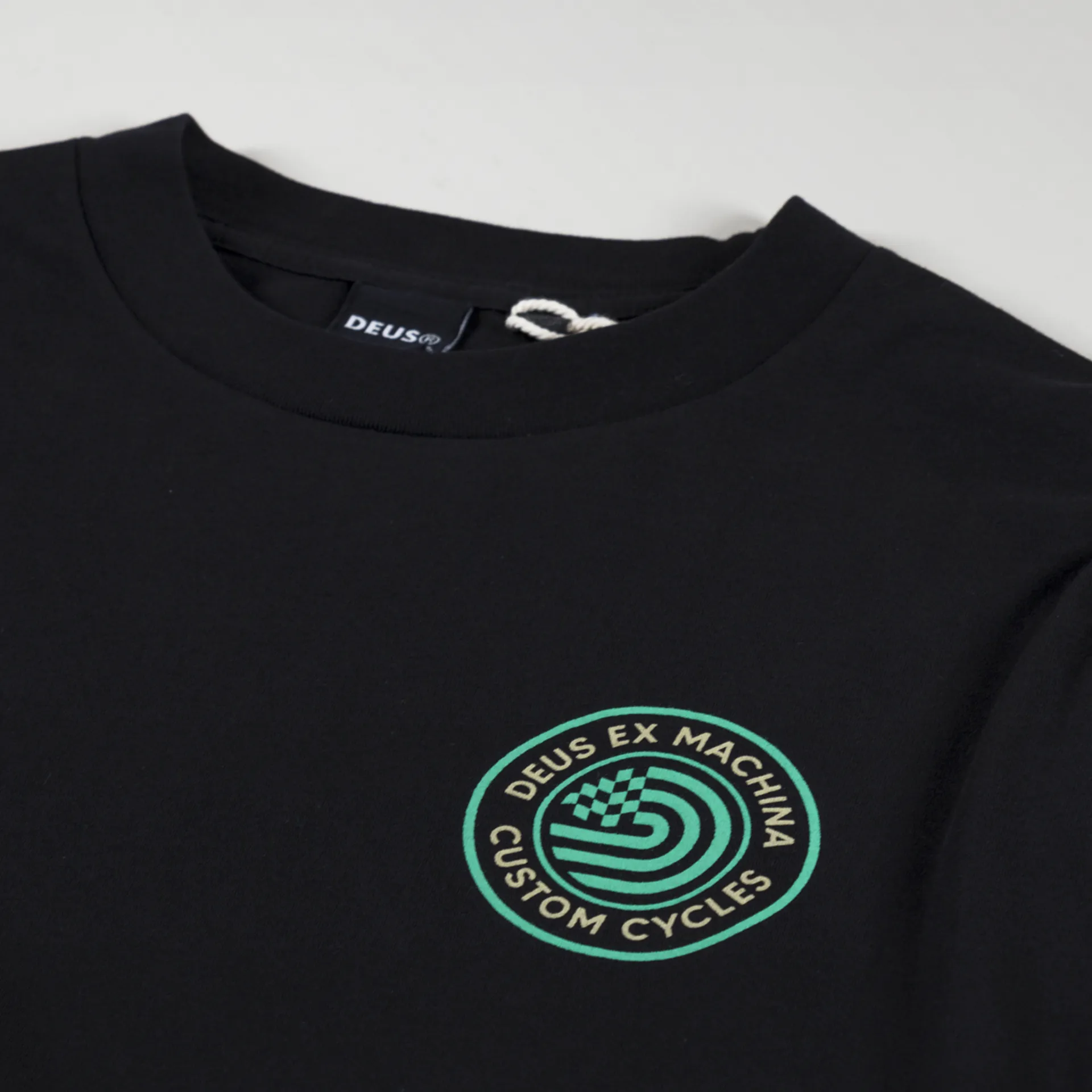 Deus Ex Machina Mens Ingenue Logo Long Sleeve T Shirt Black