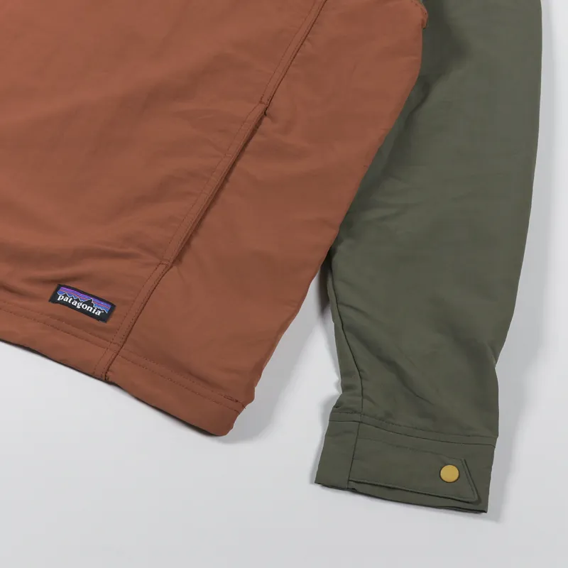 Patagonia Mens Recycled Isthmus Anorak GPIW Patch Sisu Brown