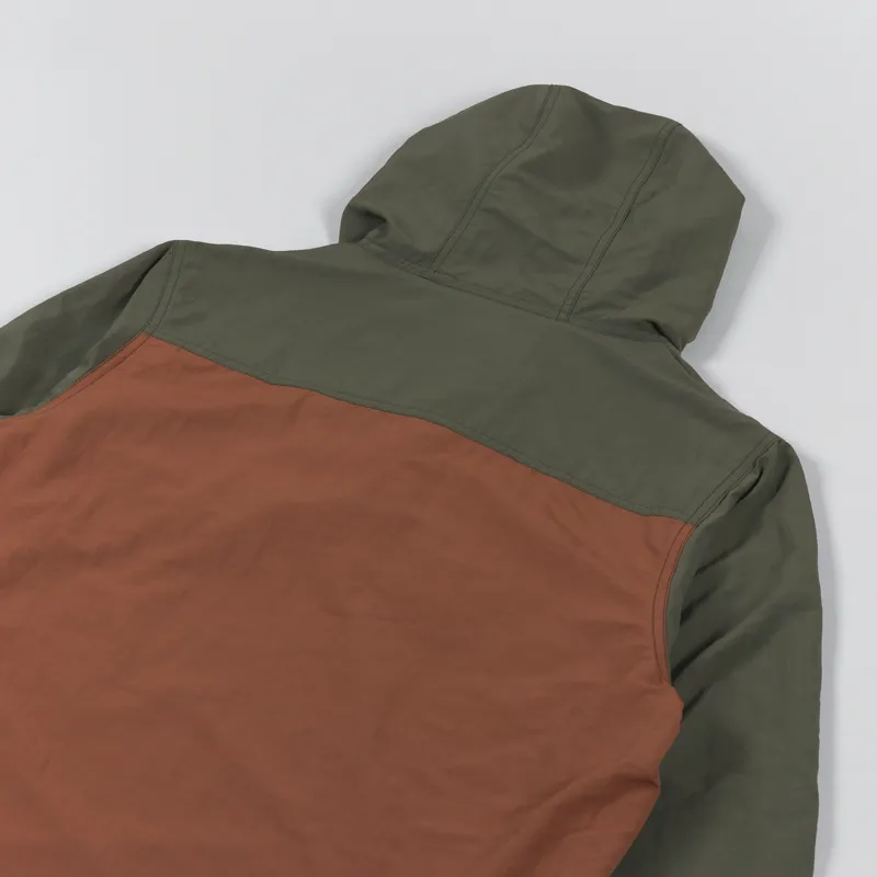 Patagonia Mens Recycled Isthmus Anorak GPIW Patch Sisu Brown