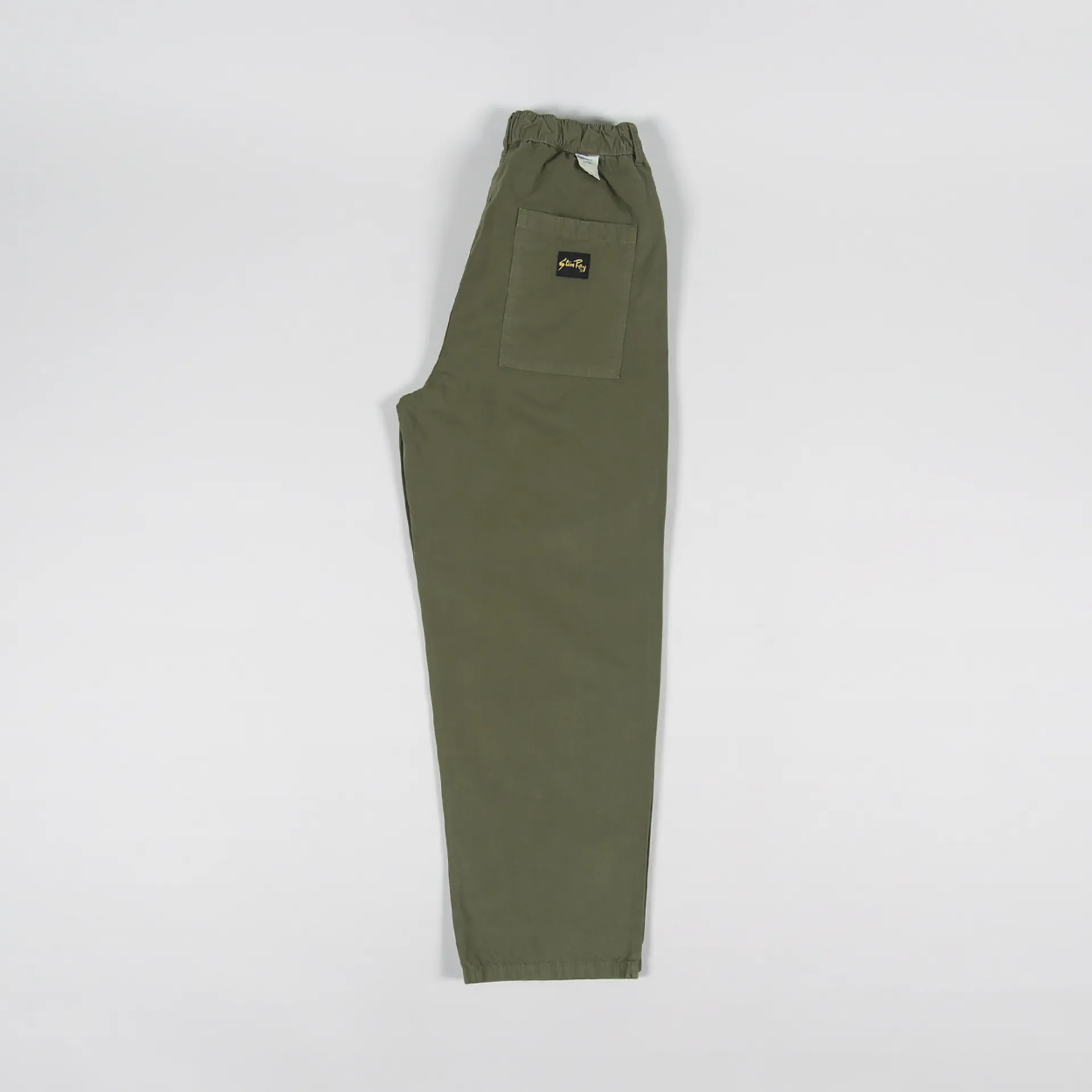Stan Ray USA Men Jungle Fatigue Pants Olive Green Poplin Trousers