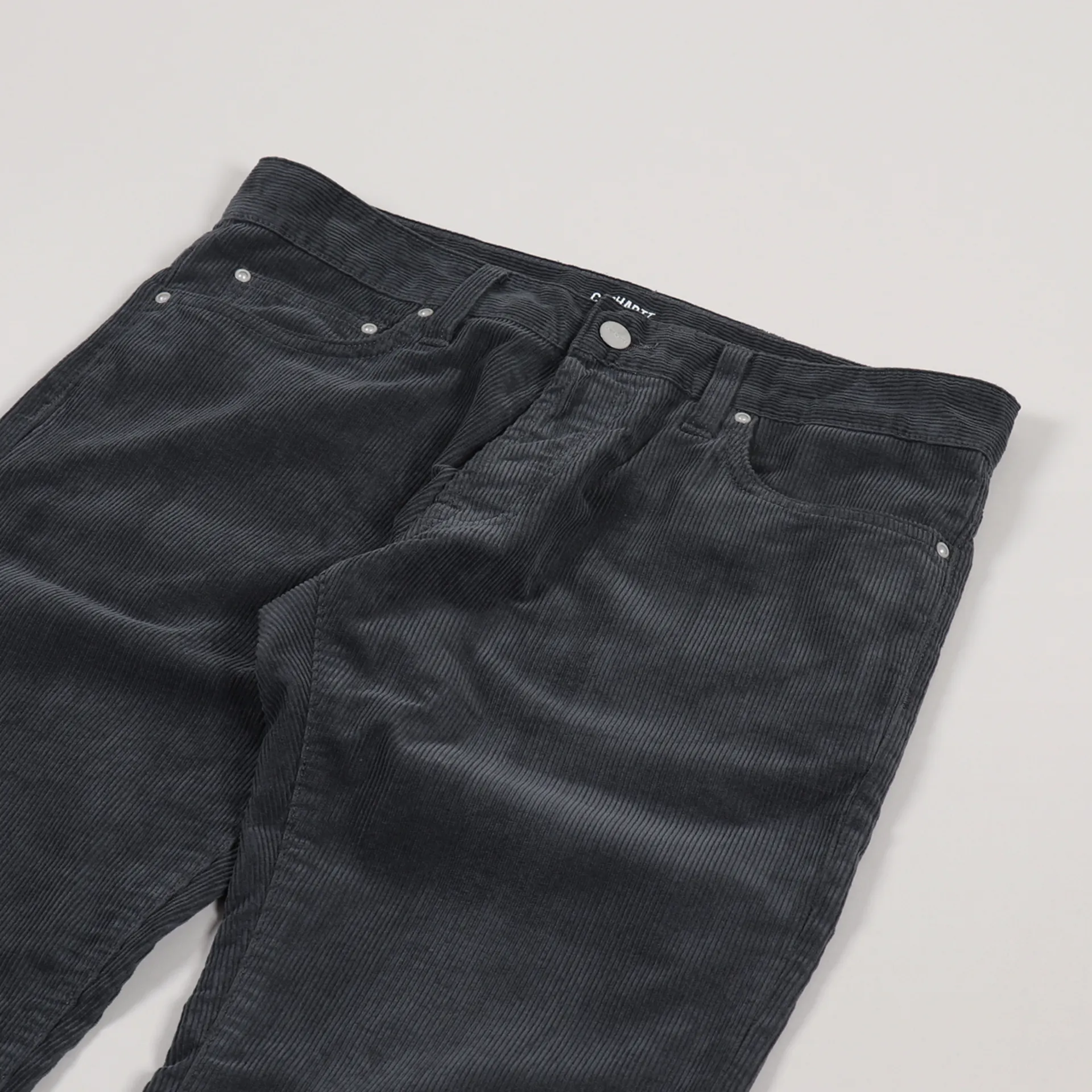 Carhartt WIP Klondike Corduroy Pants Blacksmith Grey Trousers