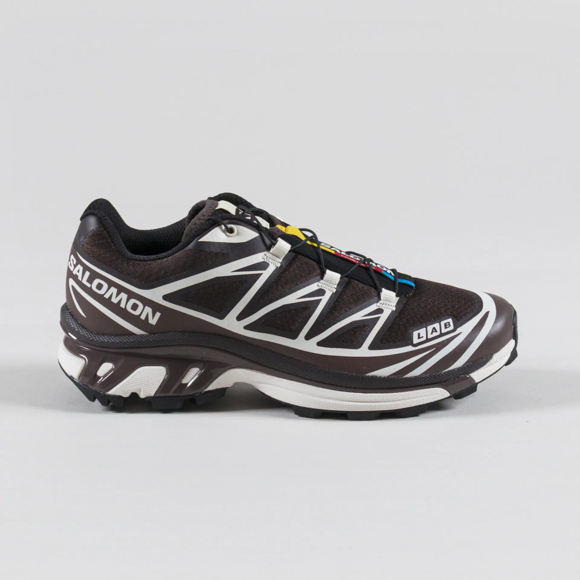 Salomon Womens XT-6 Shoes Black Coffee French Roast Vanilla Ice