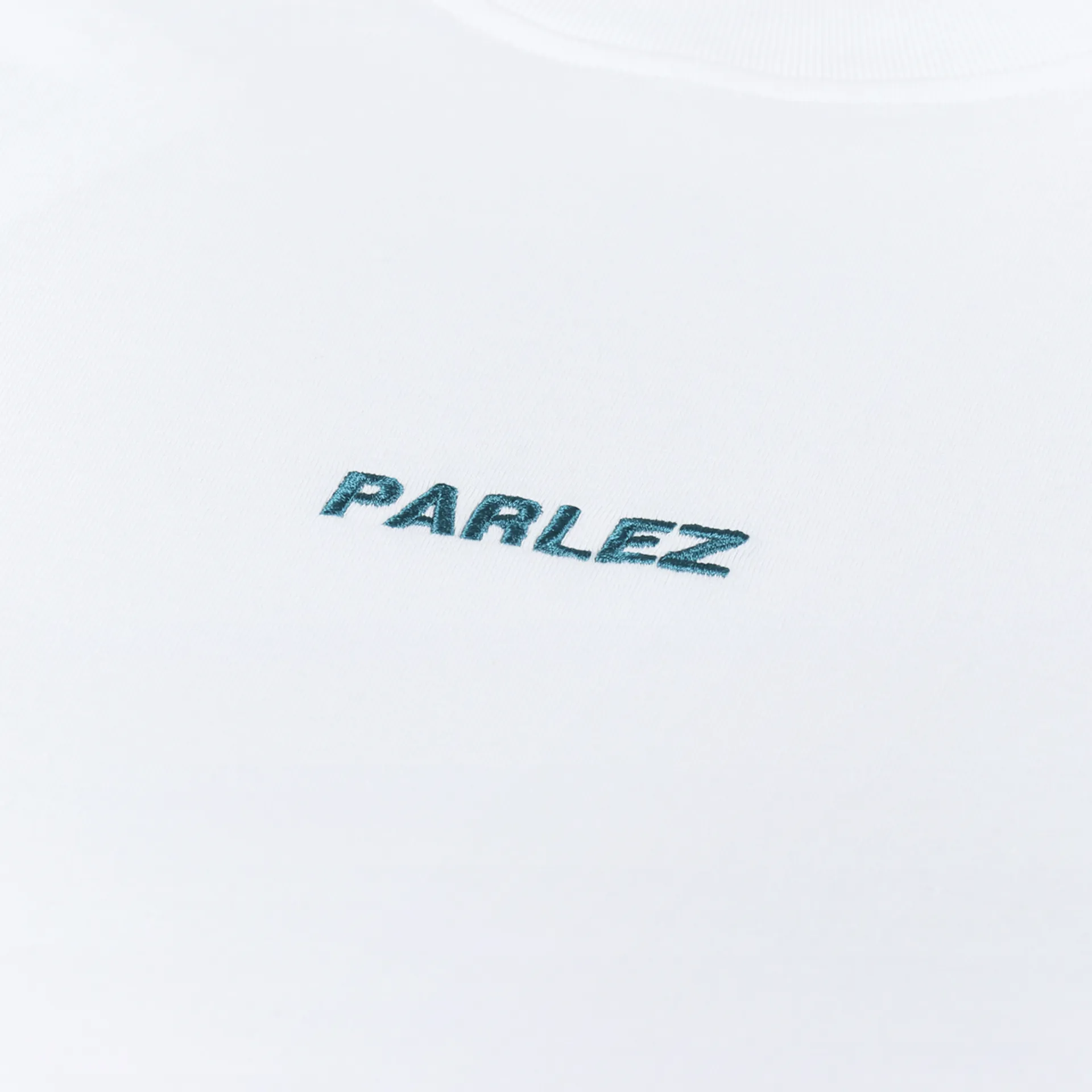 Parlez Mens Organic Cotton Short Sleeve Ladsun Logo T Shirt White