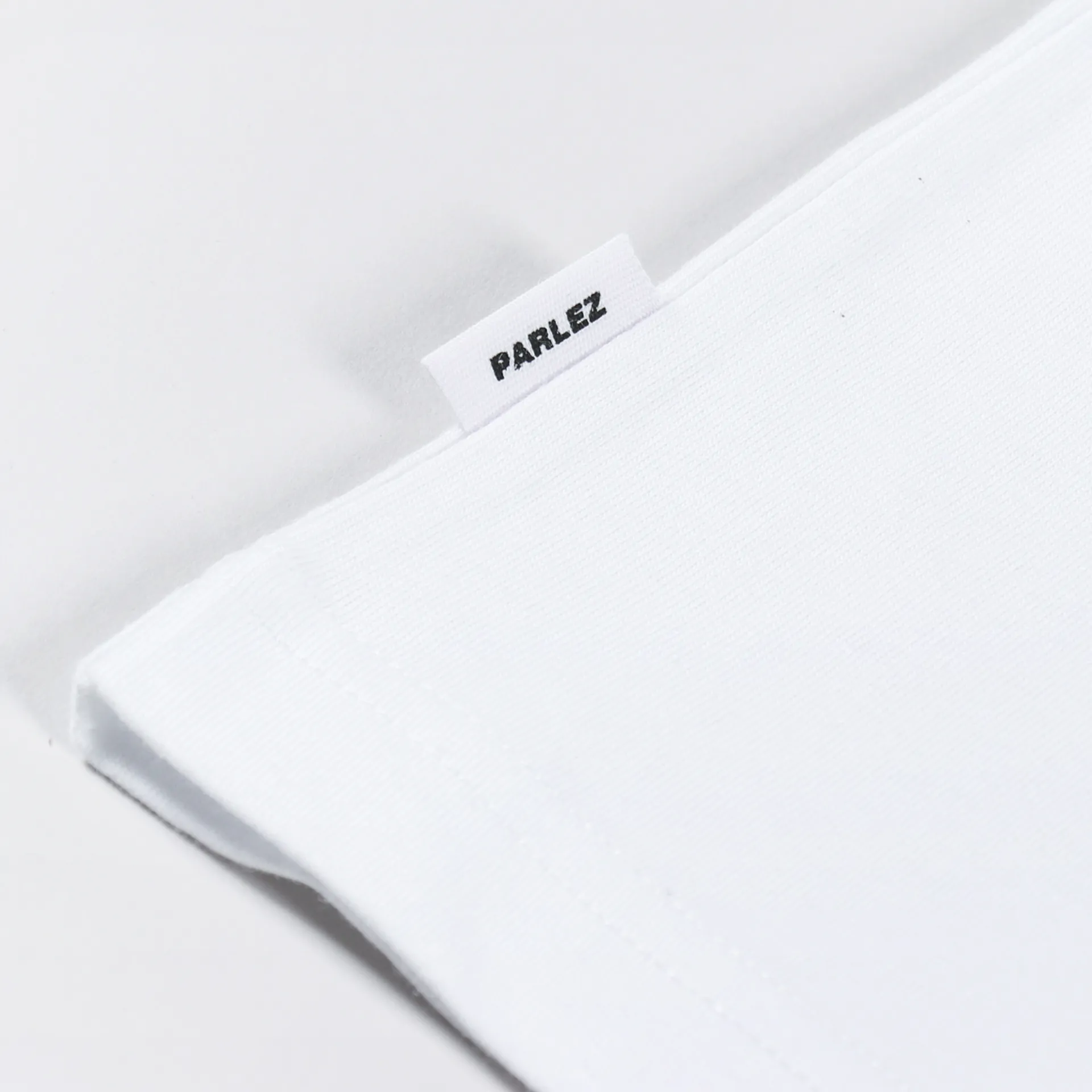 Parlez Mens Organic Cotton Short Sleeve Ladsun Logo T Shirt White