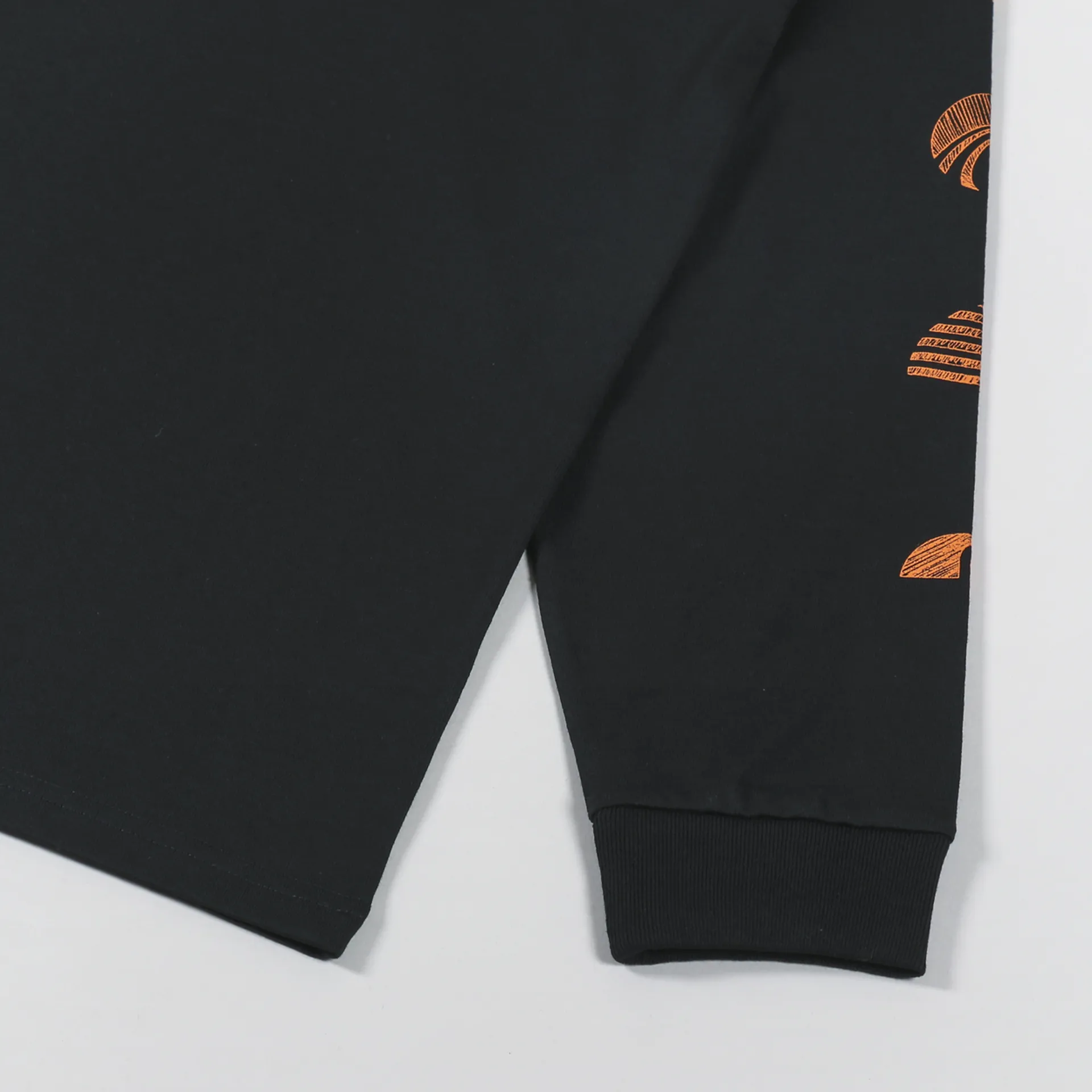 Carhartt WIP Men Short Sleeve Linograph Long Sleeve T Shirt Black