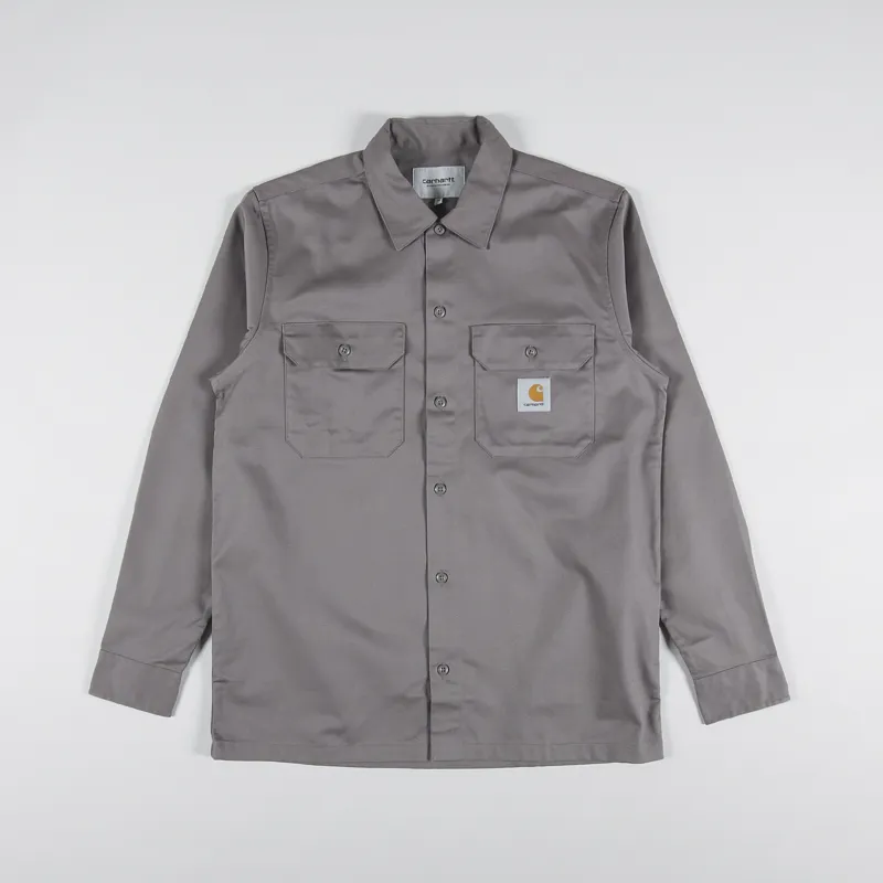 Carhartt WIP Mens Long Sleeve Master Shirt Teide Brown