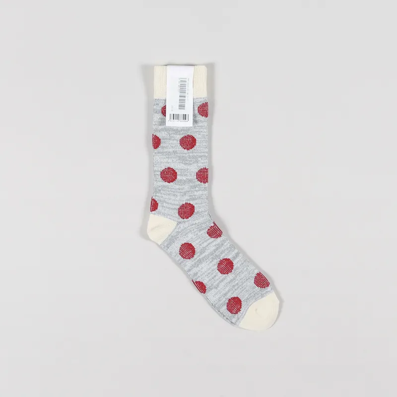 Decka MAP Socks Dot Grey UK 6-11