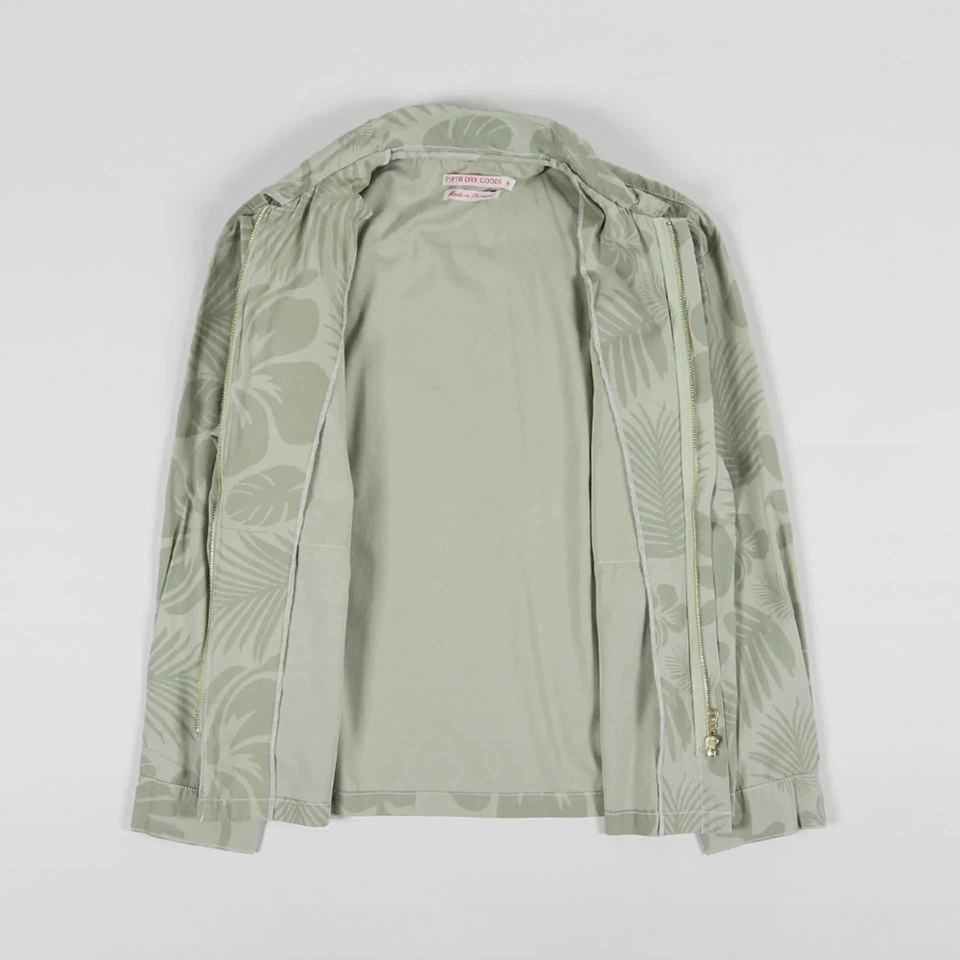TSPTR Mens Marine Jacket Olive Aloha Green Overshirt