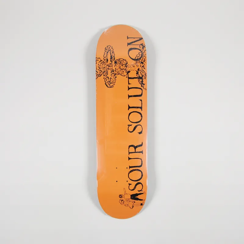 Sour Solution Skateboarding Nuclear Logo Deck Orange 8.18 Inch