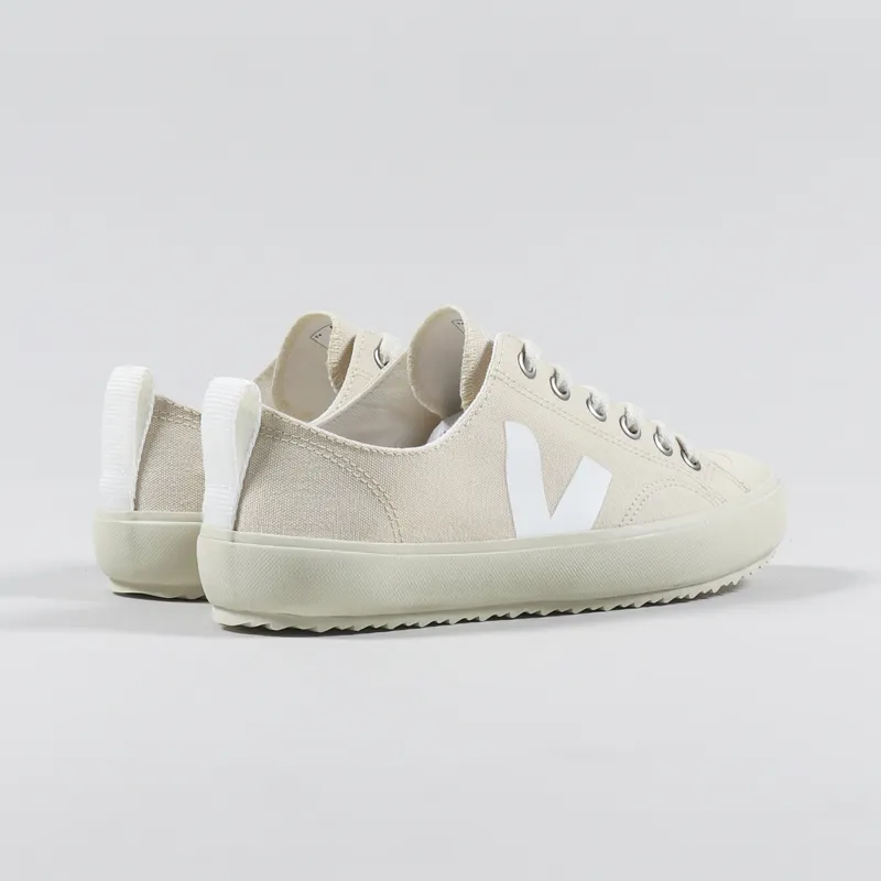 Veja Womens Nova Canvas Shoes Areia White