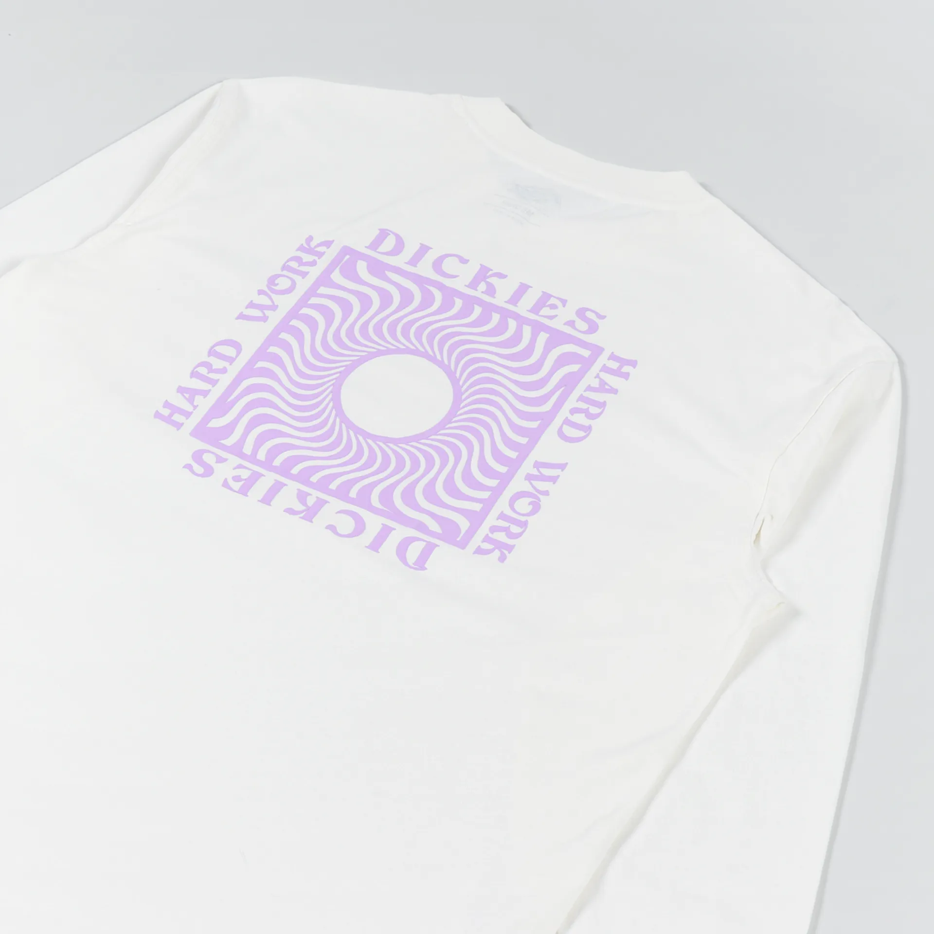 Dickies Mens Oatfield Long Sleeve T Shirt Cloud White