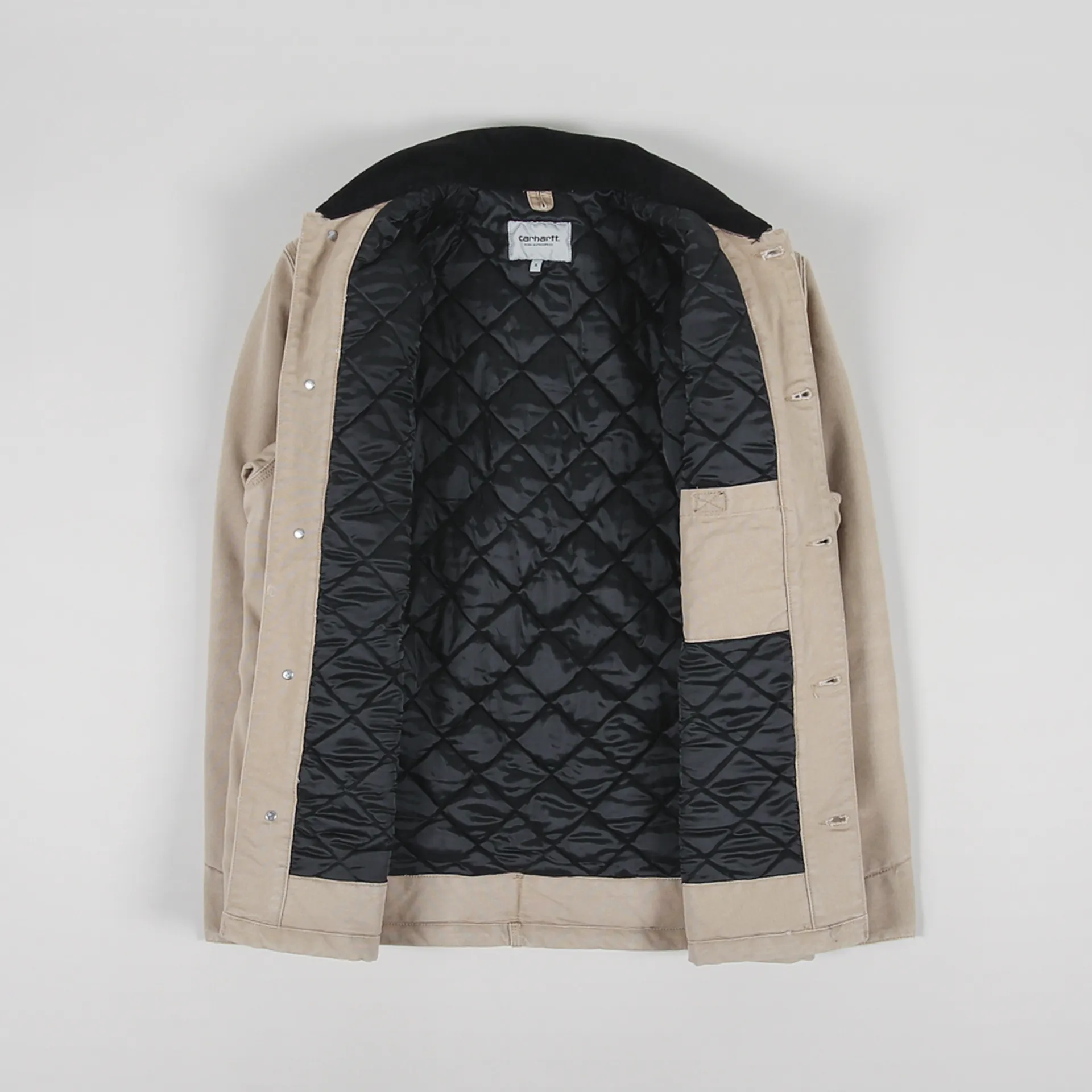 Carhartt WIP Mens OG Chore Coat Dusty H Brown Black Winter Jacket