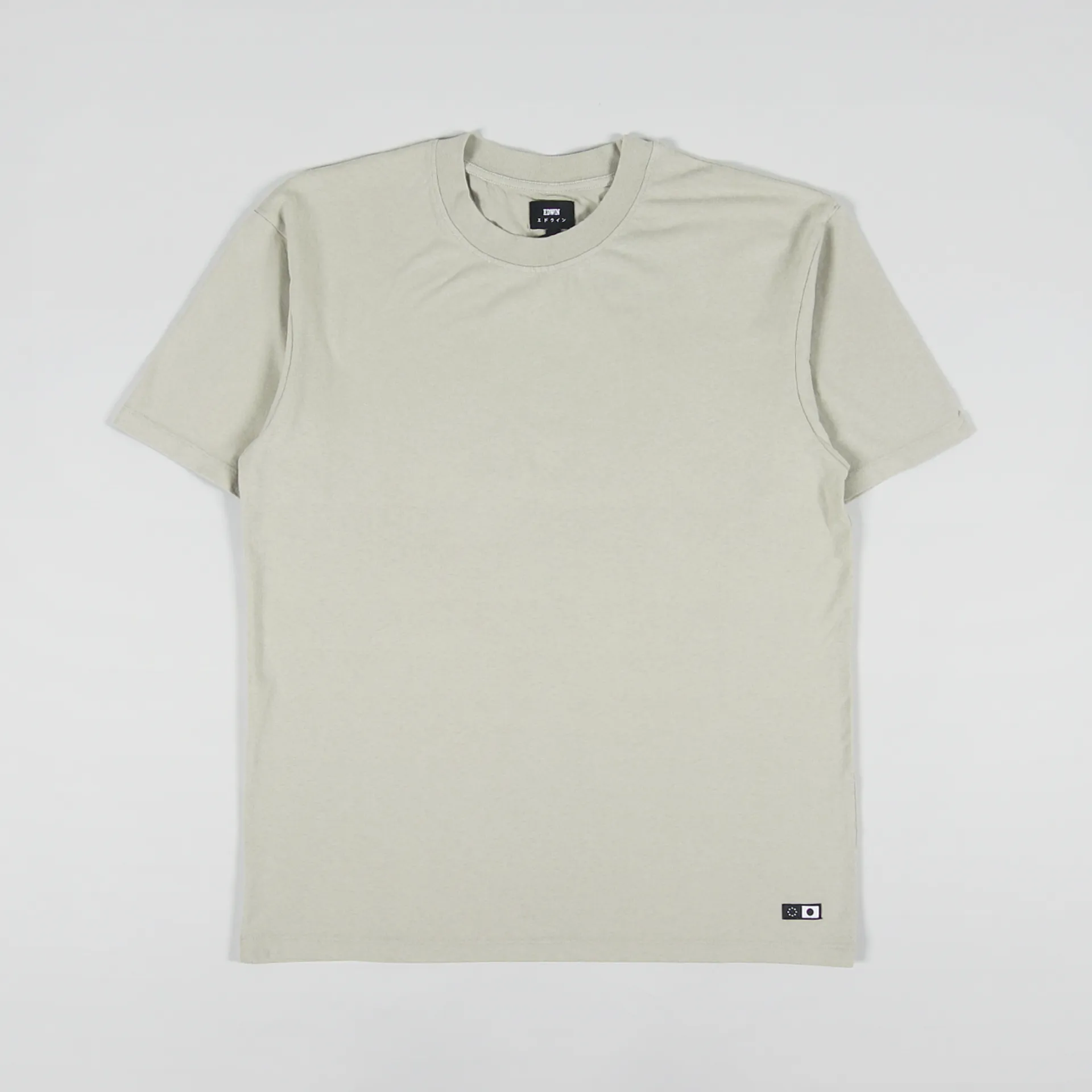 Edwin Mens Short Sleeve Oversize Basic T Shirt Abbey Stone