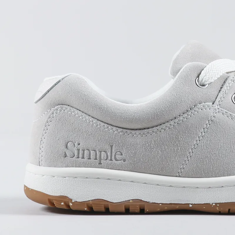 Simple Skate Shoes OS Standard Issue Trainers Oat Grey Suede