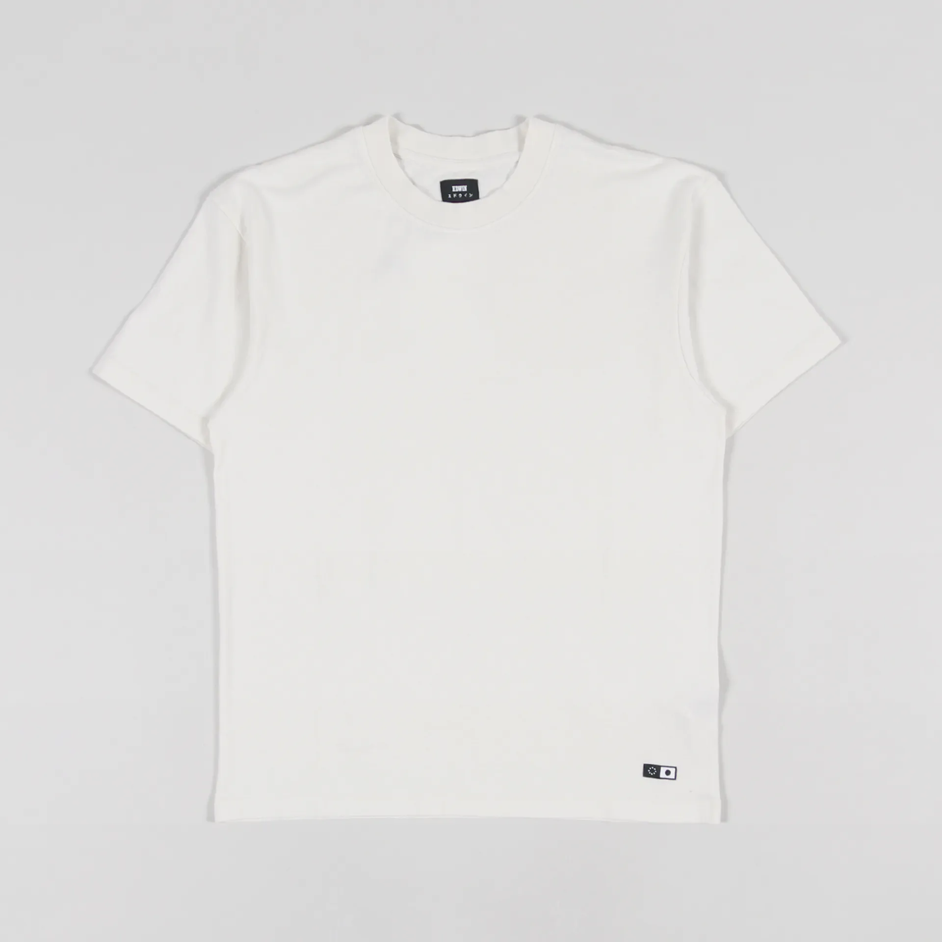 Edwin Mens Short Sleeve Oversize Basic T Shirt Whisper White