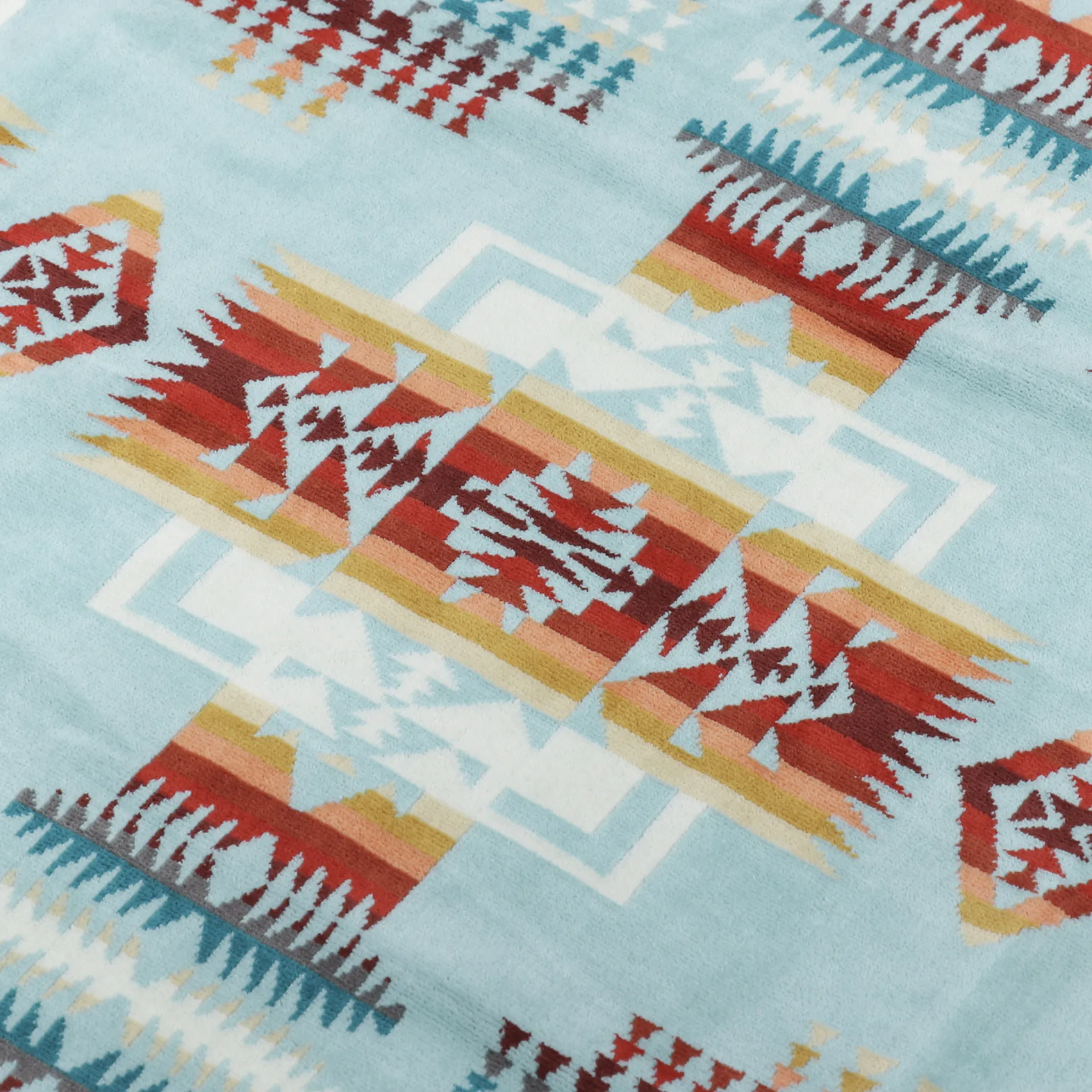 Pendleton Oversized Jacquard Spa Towel Aqua