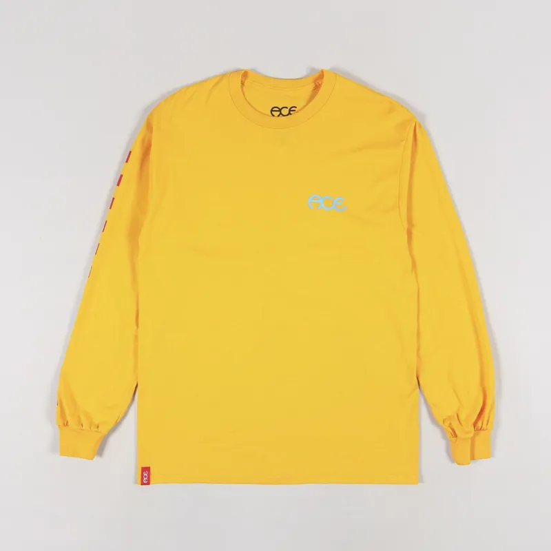 Ace Trucks Mens Graphic Paddock Long Sleeve T Shirt Gold