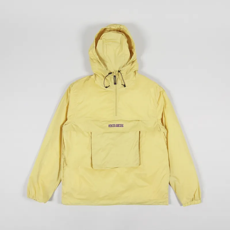 Hikerdelic Mens Packable Smock Yellow Pullover Jacket
