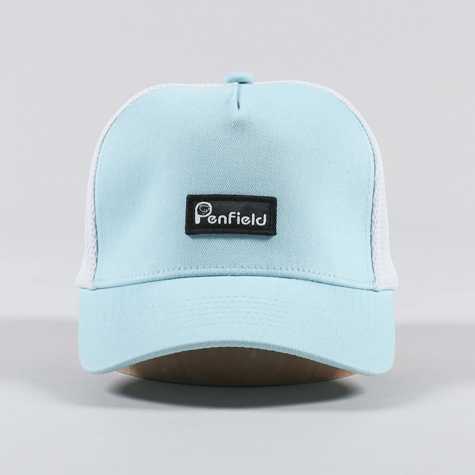 Penfield Mens Trucker Hat Curved Peak Cap Milky Blue